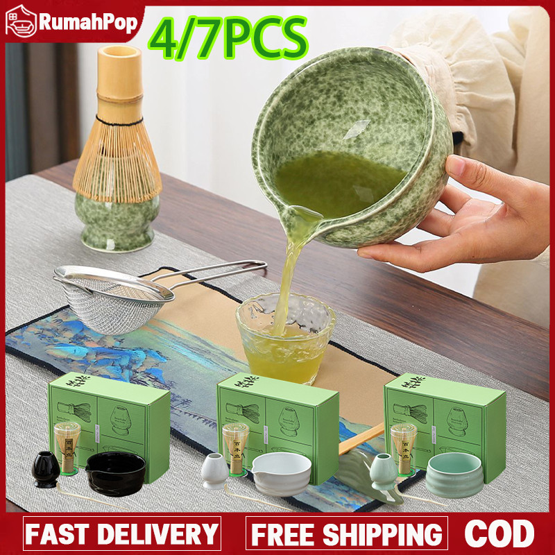 Jual 7 in1 Set Alat Matcha Making/Kerajinan Pembuat Matcha Mangkuk ...