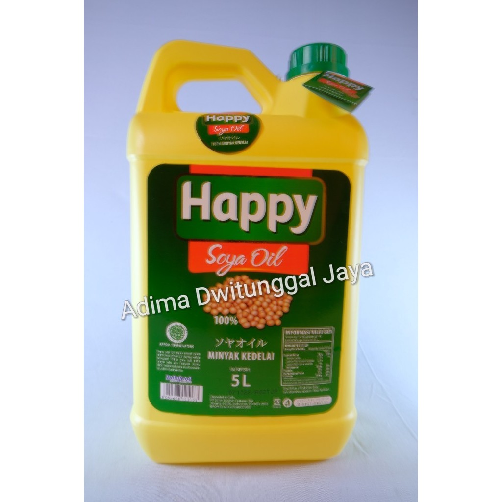 Jual Happy Soya Oil / Minyak Kedelai 5 Liter | Shopee Indonesia