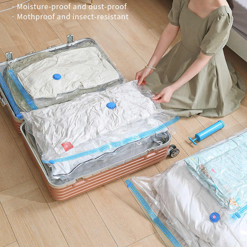 Jual Vacuum Bag plastik kompresi vakum /Vacuum Plastic Bag Travel / Vakum Baju Pakaian | Shopee ...