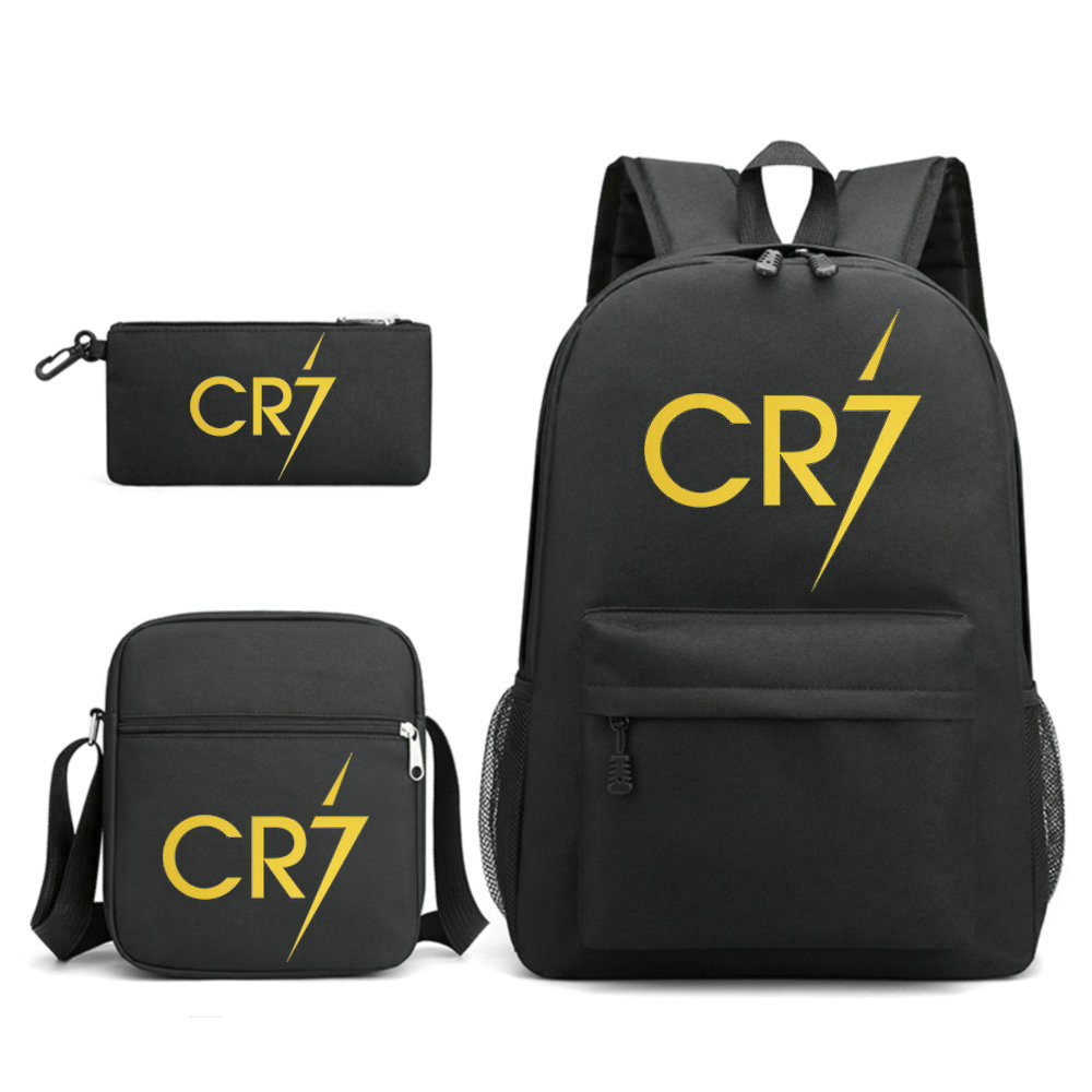 Jual Football Ronaldo CR7 Backpack 3pcs/set School Bags for Girls Boy ...