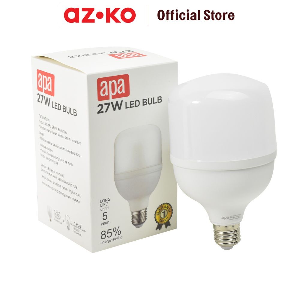 Jual AZKO Apa Bohlam Led Standart 27 W - Cool Daylight Bulb Lampu ...
