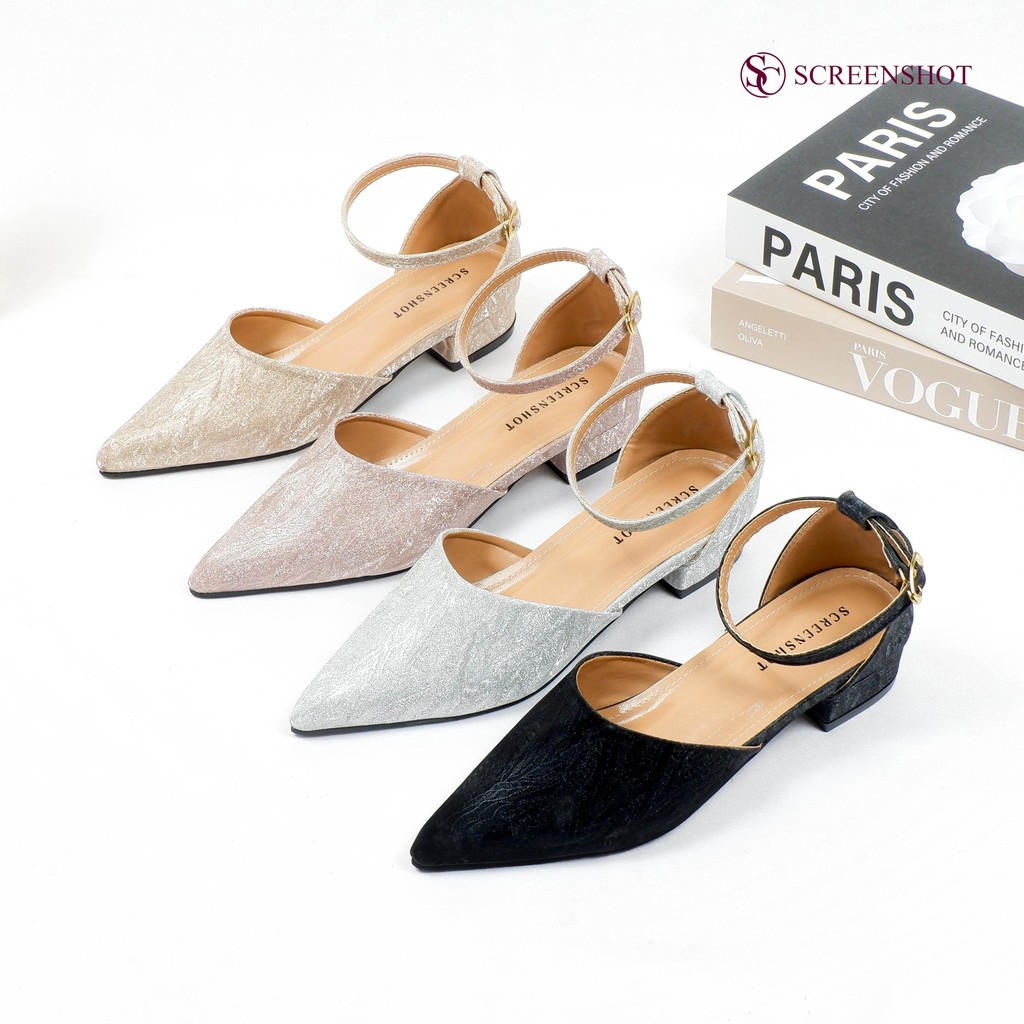 Jual SC - Carolina Sepatu pesta wanita 3 cm sepatu heels wanita 3 cm ...