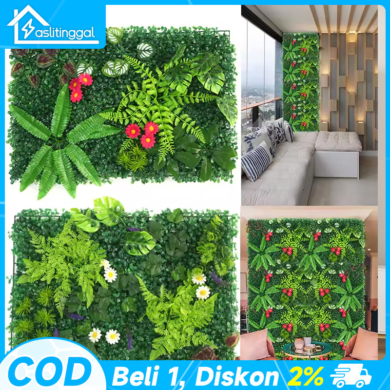 Jual Rumput Dolar Sintetis 60cmx40cm Rumput Buatan Plastik Rumput ...