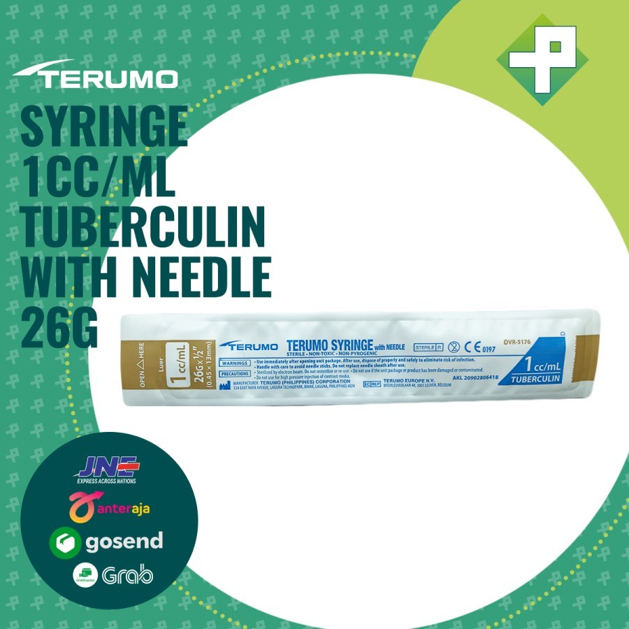 Jual Terumo Syringe 1cc/ml Tuberculin Needle 26G / Spuit BOX | Shopee Indonesia