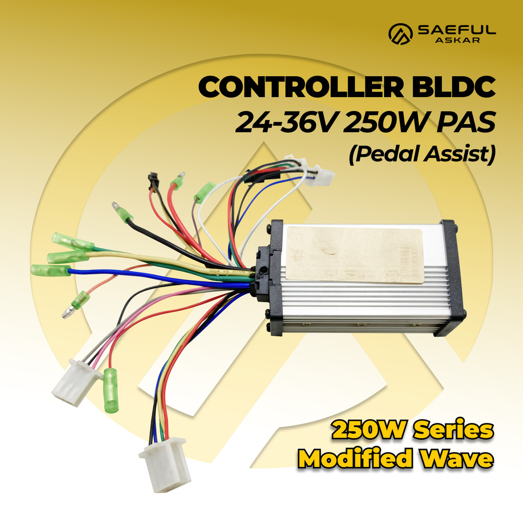Jual Kontroler Sepeda Listrik Motor Elektrik Kontrol BLDC 24V 36V 48V ...