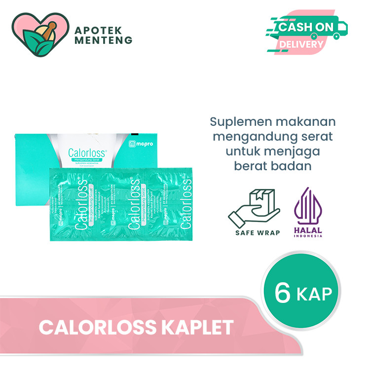 Jual Calorloss 1000 mg 6 Tablet - Suplemen Makanan Kaya Serat | Shopee ...