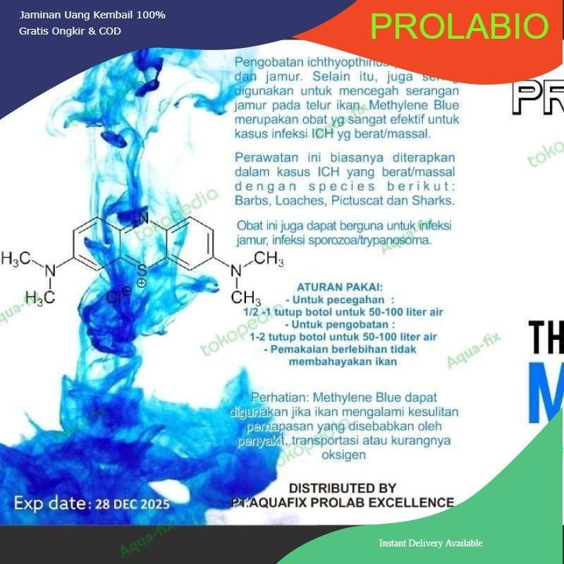 Jual Methylene blue / prolab 1000 ml /methyline blue/methlin blue/obat ...