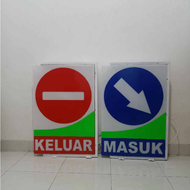 Jual Sumber Surya Neon box in out masuk keluar pertamina | Shopee Indonesia