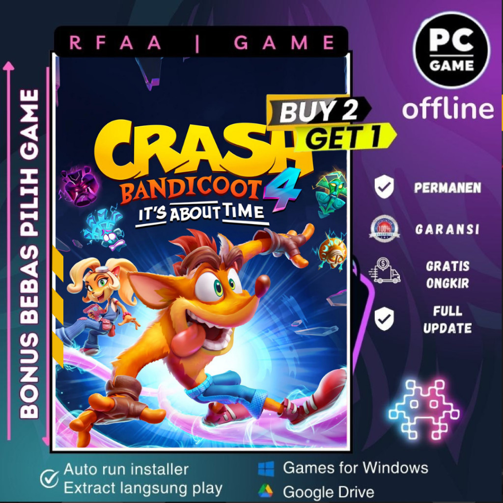 Jual CRASH BANDICOOT 4 ITS ABOUT TIME | GAME PC - LAPTOP - DL | Shopee Indonesia