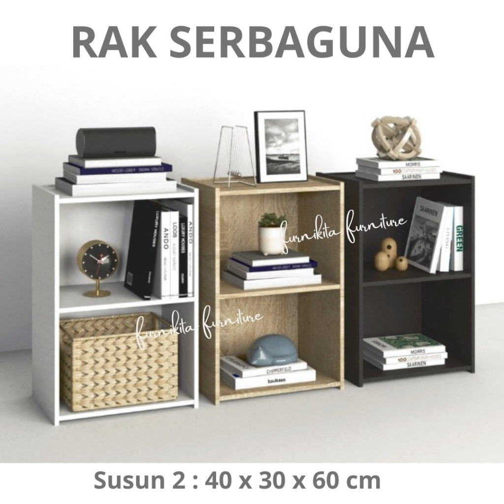 Jual RAK BUKU LEMARI BUKU SERBAGUNA SUSUN 2 KAYU BIG PANEL | Shopee ...