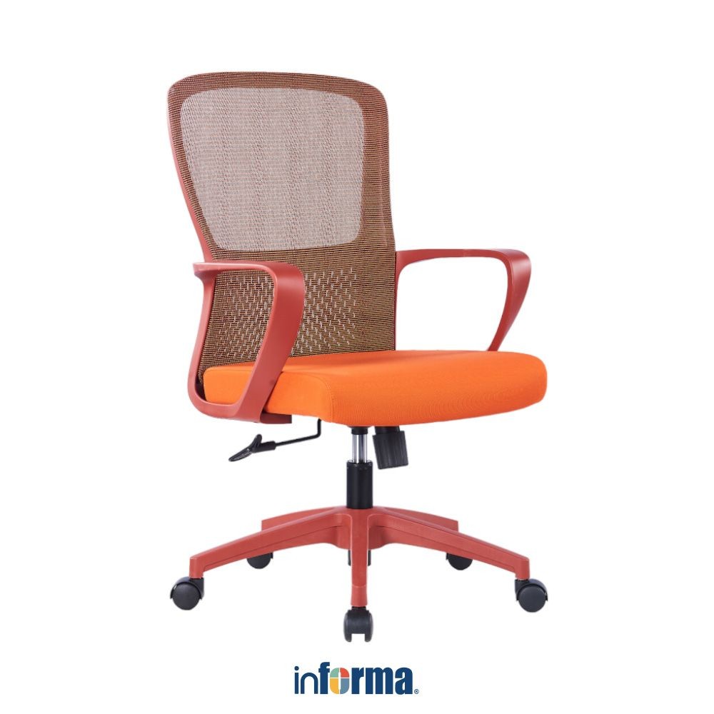 Jual Informa Spencer Kursi Kantor Sandaran Sedang - Oranye Tempat Duduk ...