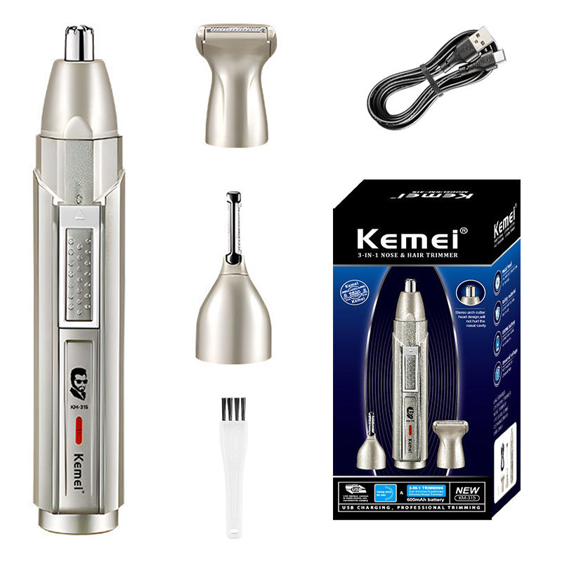 Jual 3in1 rechargeable nose trimmer beard trimer for men micro shaver ...