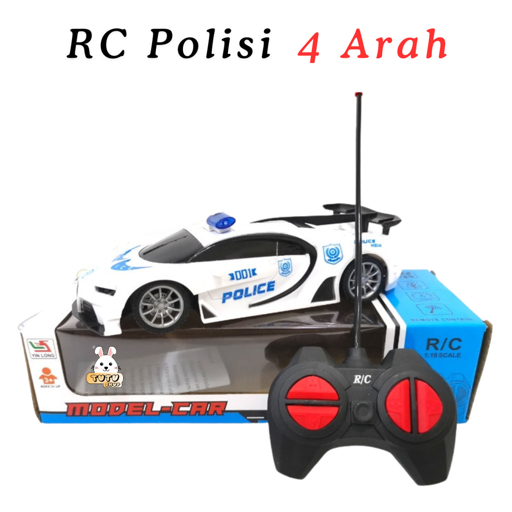 Jual Mainan Anak Mobil RC Remote Control Car / Polisi Jeep Racing / 4 ...