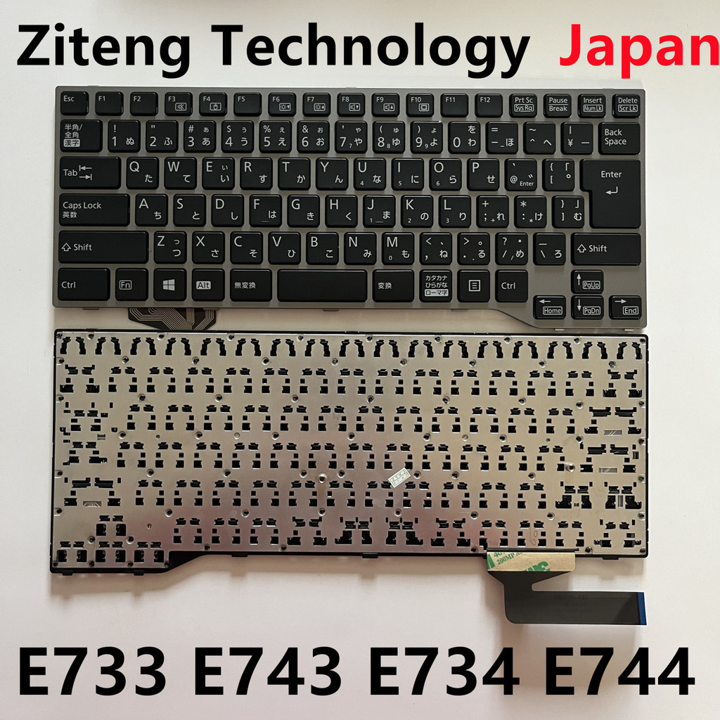 Jual New JA FOR Fujitsu Lifebook E733 E734 E743 E744 keyboard Without Backlit Japan laptop ...