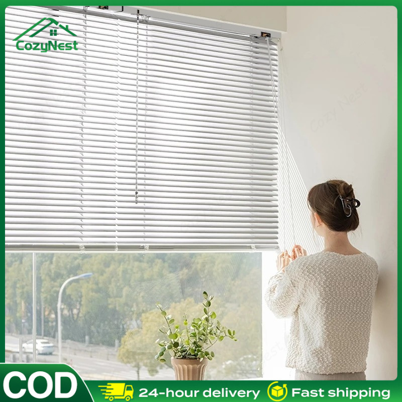 Jual Tirai Gulung Lipat Jendela Venetian Blinds Gorden 25 mm PVC Tirai ...
