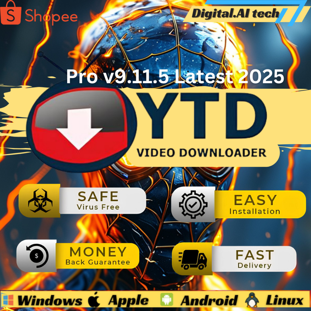 Jual YTD Video Downloader [SELF REDEEM] Pro v9.11.5 Latest 2025 ...