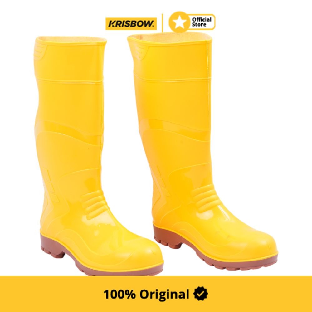 Jual Krisbow Ukuran 43 Sepatu Boots Pengaman Toecap K3L - Kuning Sepatu ...