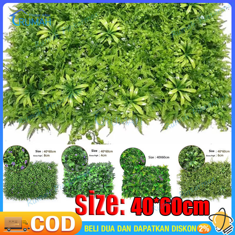 Jual Rumput Dolar Sintetis 60cmx40cm Rumput Buatan Plastik Rumput ...