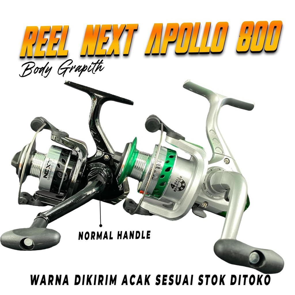 Jual Reel Pancing Spinning Next Apollo 800 Allumunium Spool 4BB ...
