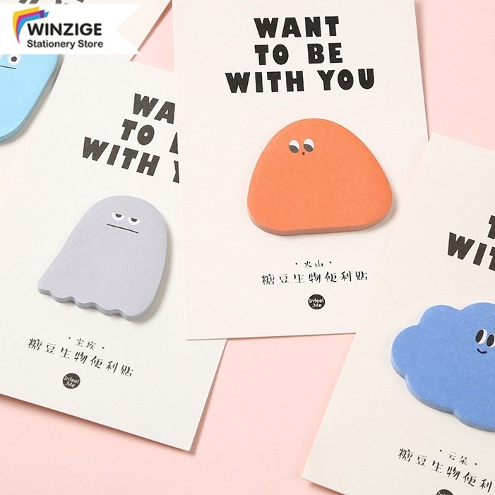 Jual Winzige Tempelan Kertas Sticky Notes Lucu Memo Mini Book Karakter ...