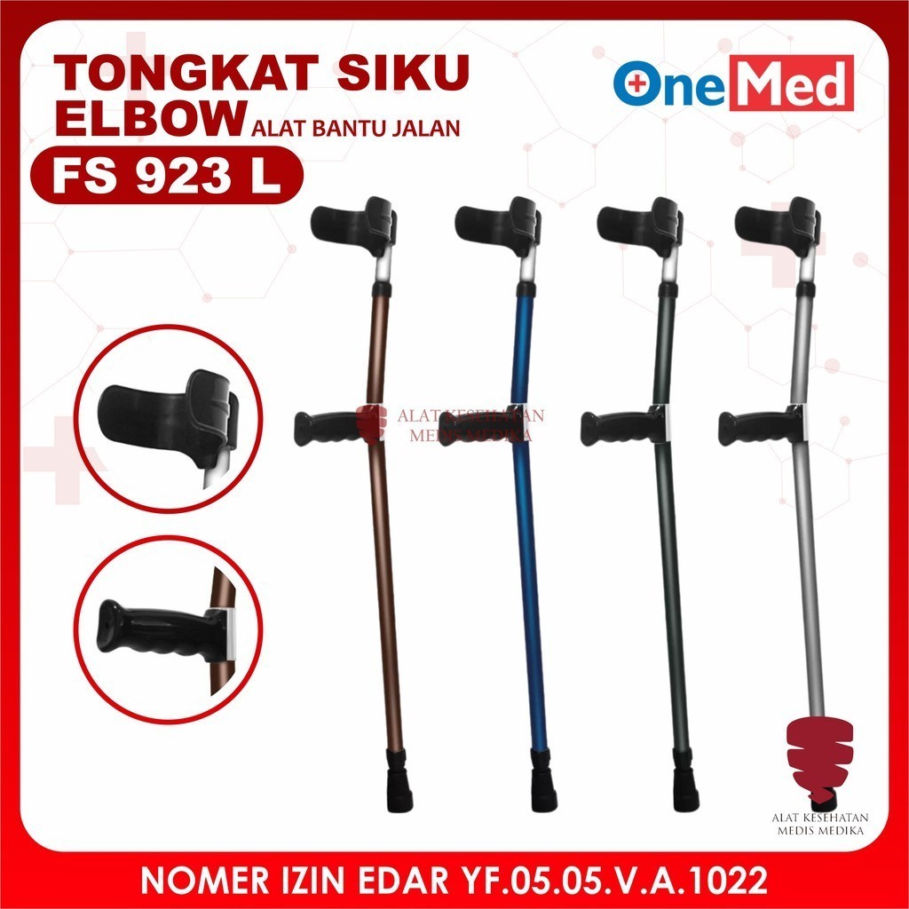 Jual GOJEK ONLY Tongkat Siku Elbow Onemed FS923L Alat Bantu Jalan Kruk Tangan Sikut Crutch ...
