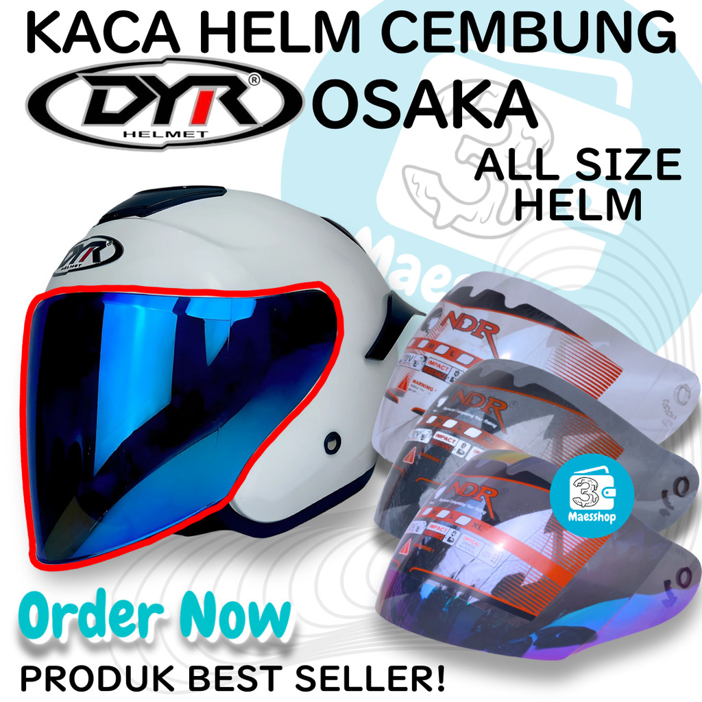 Jual Kaca Helm DYR OSAKA Visor Helmet CEMBUNG venom open dyr osaka atau clone kyoto 2 | Shopee ...