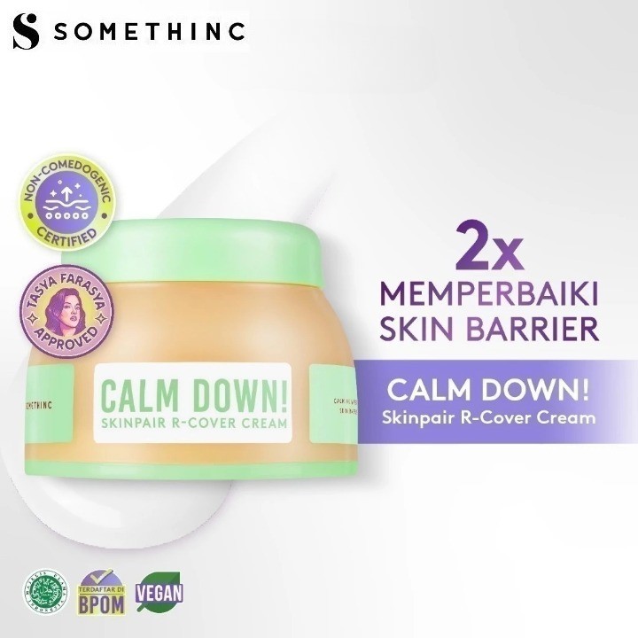 Jual Somethinc Clam Down Skinpair R-Cover Cream Calming & Repair Skin ...