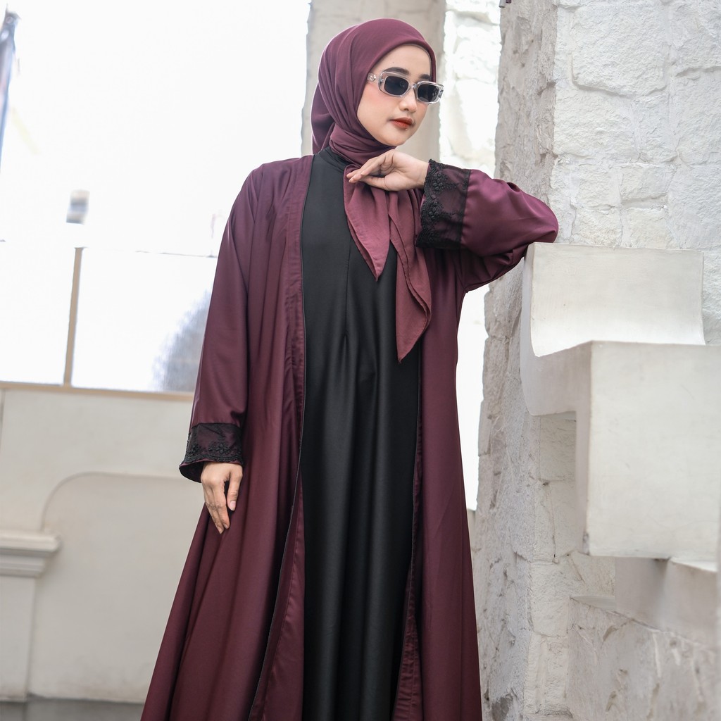 Jual Ventedaily - Syahira Abaya Outer Set Lebaran 2025 Gamis Umroh Muslim Outer Wanita Terbaru ...