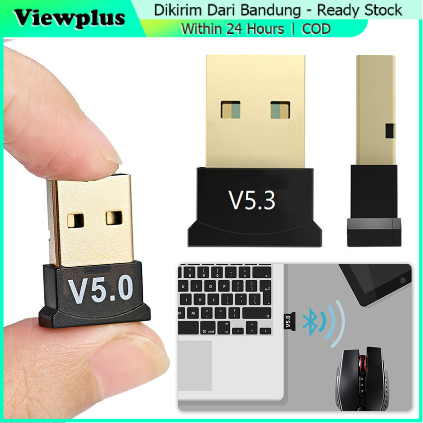 Jual USB Bluetooth Adapter 5.3 5.0 Dongle Wireless Receiver PC Laptop ...