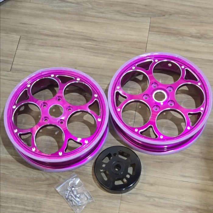 Jual Velg CNC Casting Model Marus W125 Pink Modular Drum Brake Pisah ...