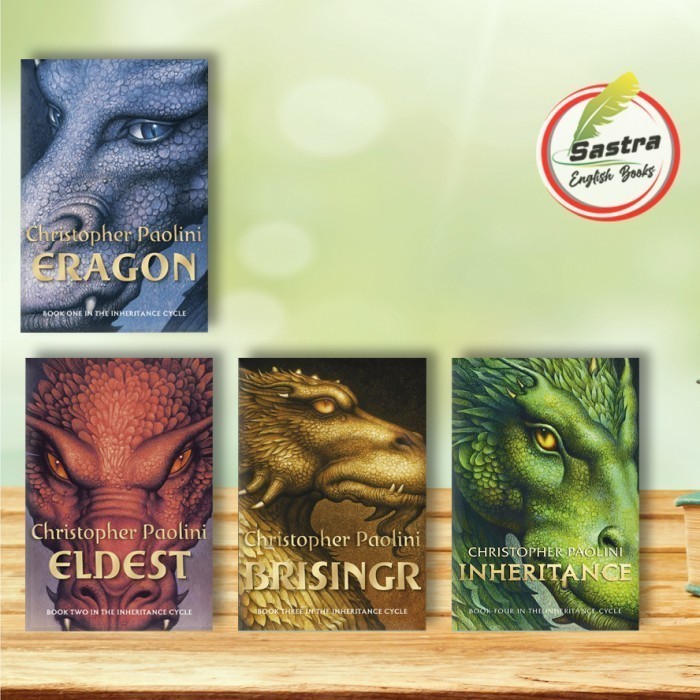 Jual The Inheritance Cycle 4 book series ( Eragon \ Eldest \ Brisingr ...
