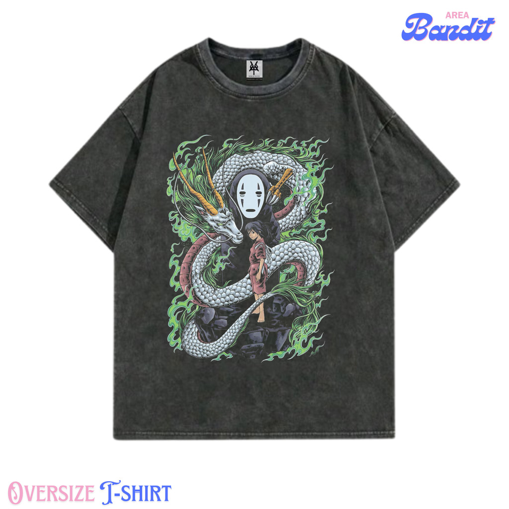 Jual Bandit Area "kaos spirited away anime tv showl" Oversized T-shirt ...