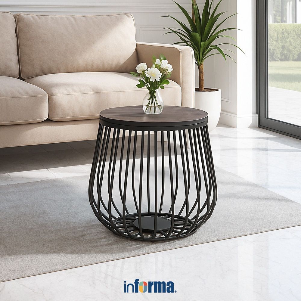 Jual Informa Millburn Meja Tamu 52 cm - Hitam Coffee Table Meja Ruang ...