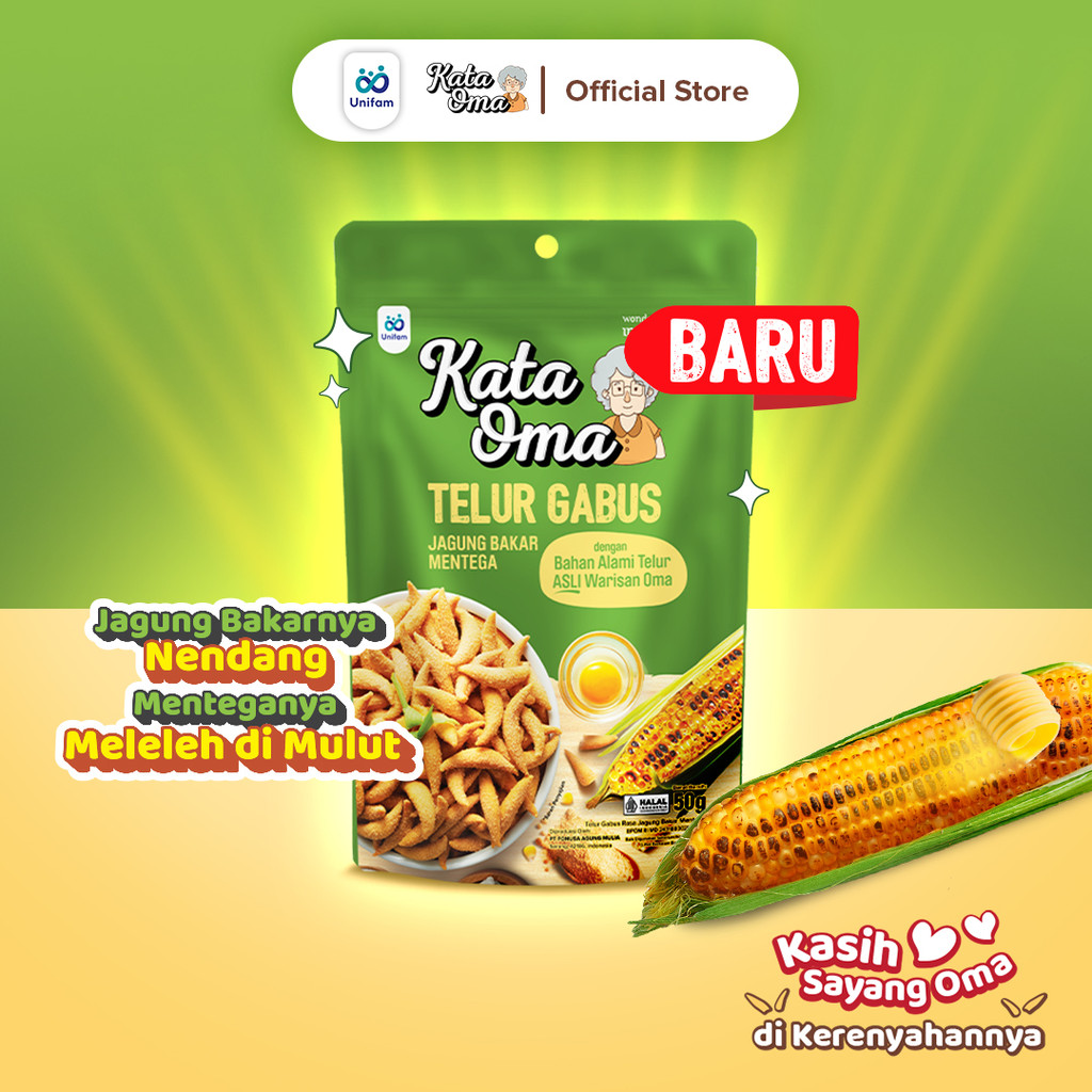 Jual Kata Oma Telur Gabus Rasa Jagung Bakar Mentega - Cemilan Snack ...