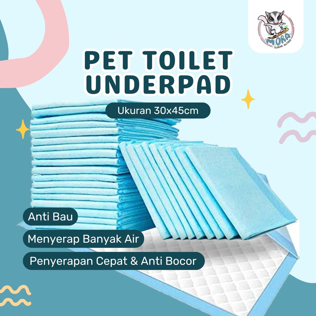 Jual MORA Underpad Sugar Glider 30x45CM Alas Kandang Hewan Perlak Anti ...