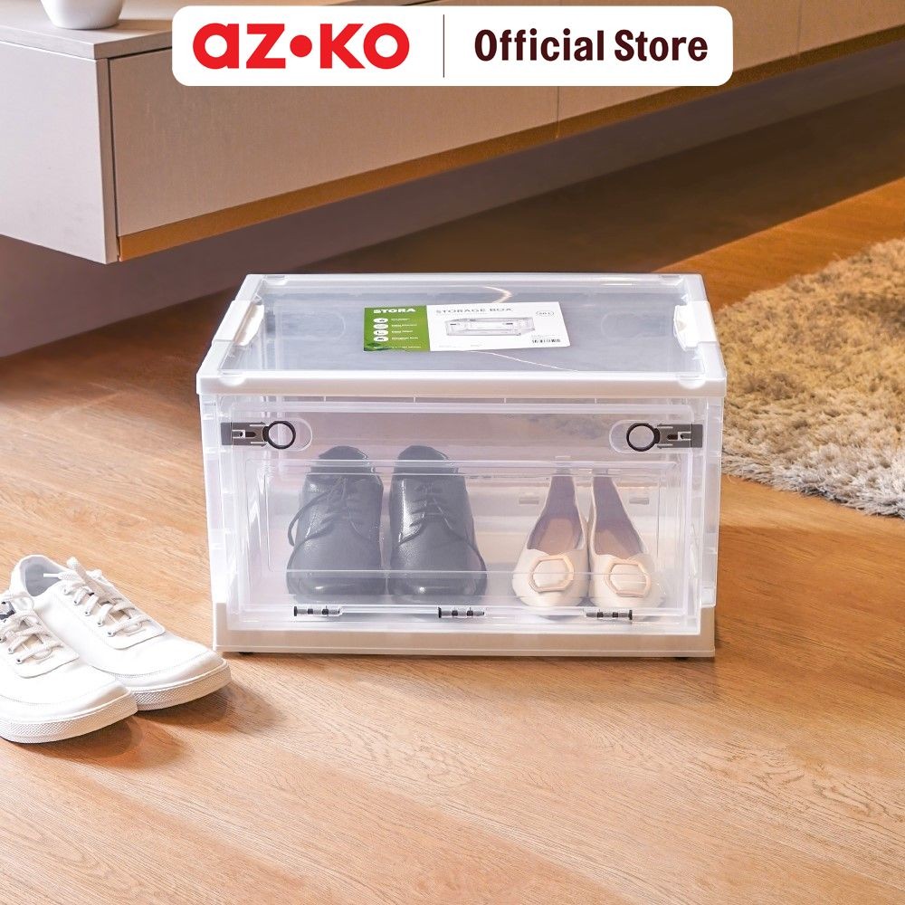 Jual AZKO Stora 52X36X30 cm Kotak Penyimpanan Lipat Dengan Roda Kotak ...