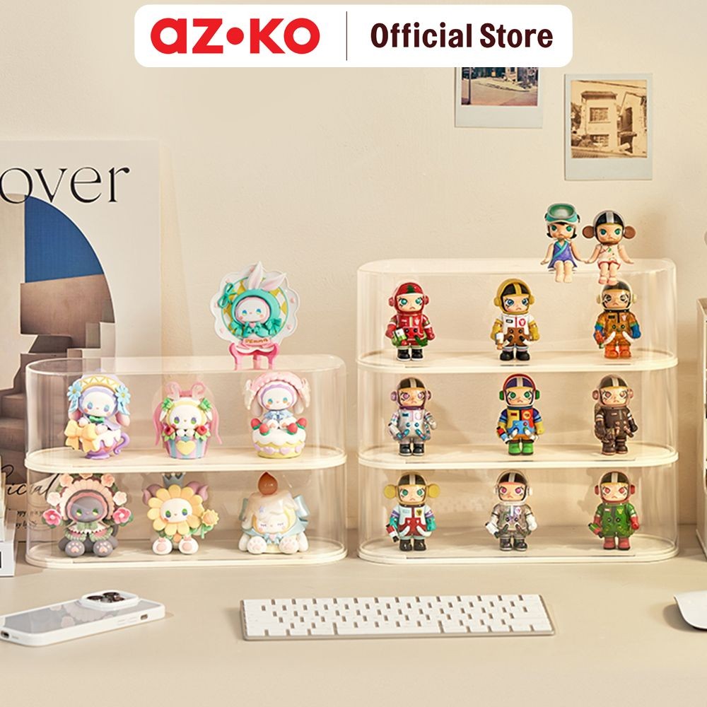 Jual AZKO Stora 31.5x9x10 cm Kotak Pajang Action Figure Double Round ...