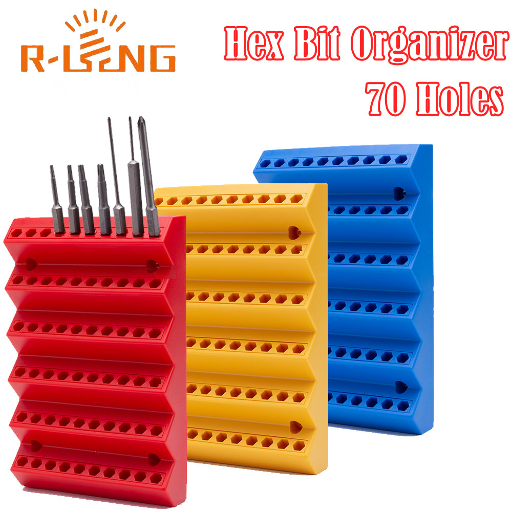 Jual 70 Slot Hex Bit Holder Organizer Drill Bit Storage Milling Cutter Drill Holder 1/4 Inch Hex ...