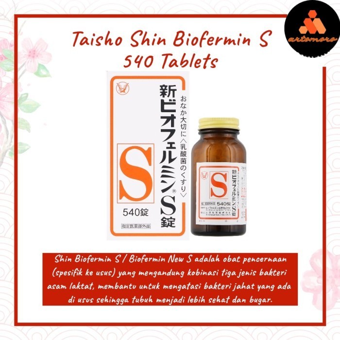 Jual Taisho Shin Biofermin S 540 Tablets (Untuk Pencernaan) Original ...
