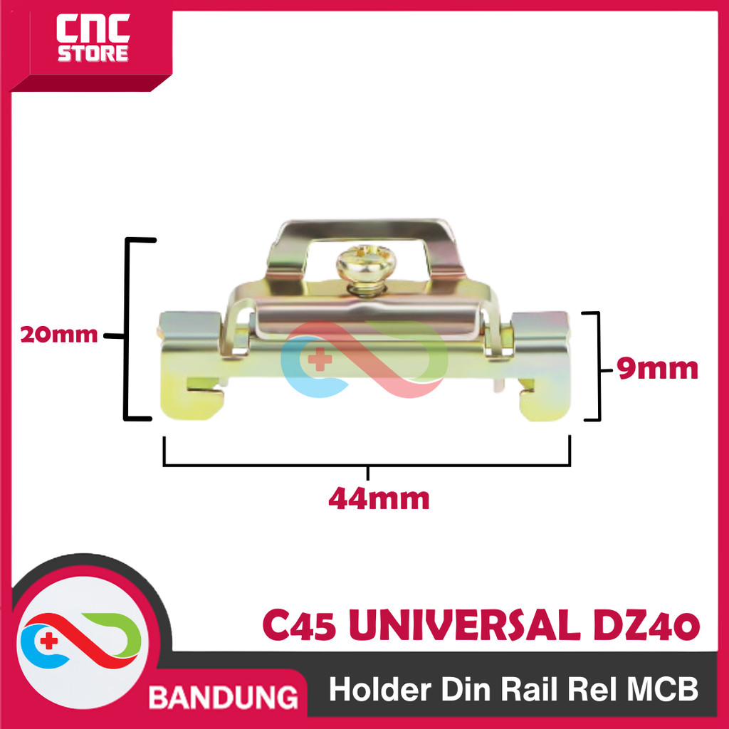 Jual Holder Din Rail Rel pengunci MCB Dudukan MCB pada Rel pengencang ...