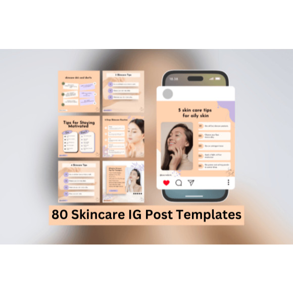Jual 80 Skincare IG Post Templates [Canva Template] | Shopee Indonesia