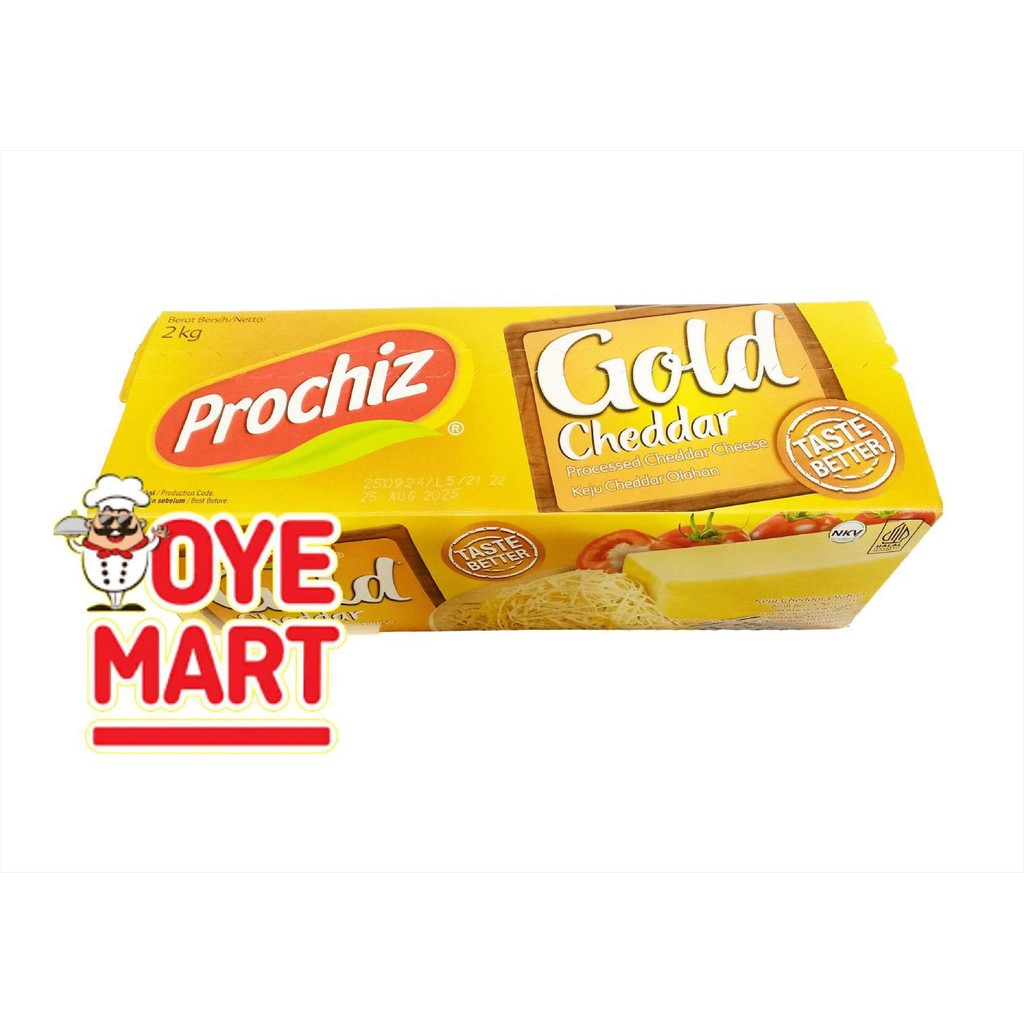 Jual PROCHIZ GOLD CHEDDAR 2KG | Shopee Indonesia