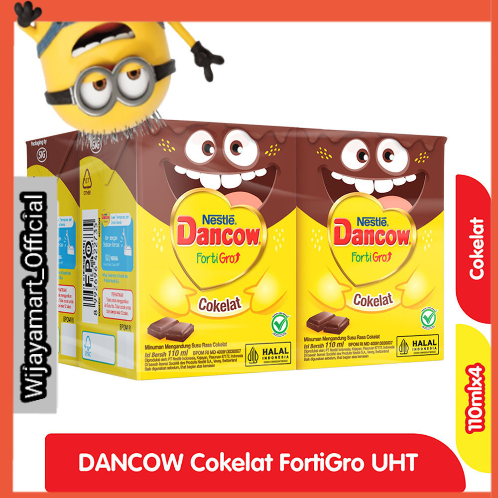 Jual Nestle Dancow FortiGro Susu UHT Cokelat Kotak 4 x 110 ml | Shopee ...
