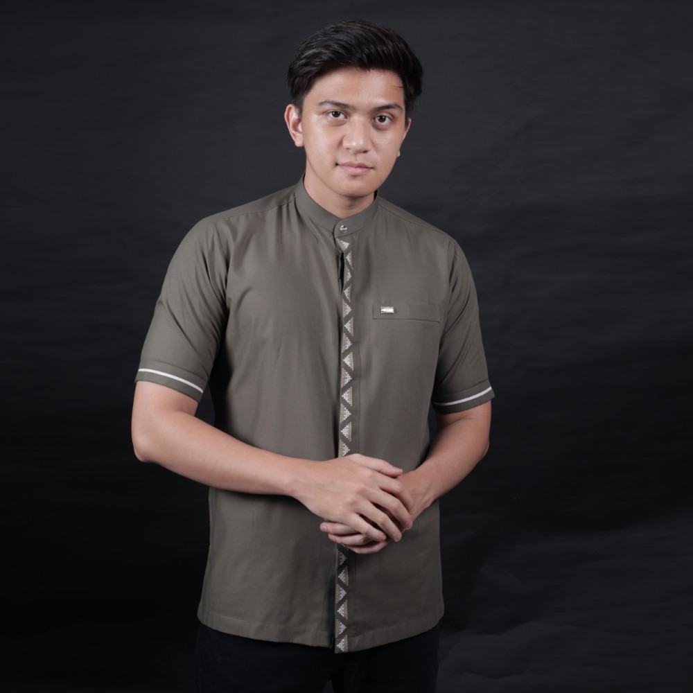 Jual Qori Apparel Signature Nu'aim bin Mas'ud Baju Koko Casual (Lengan ...