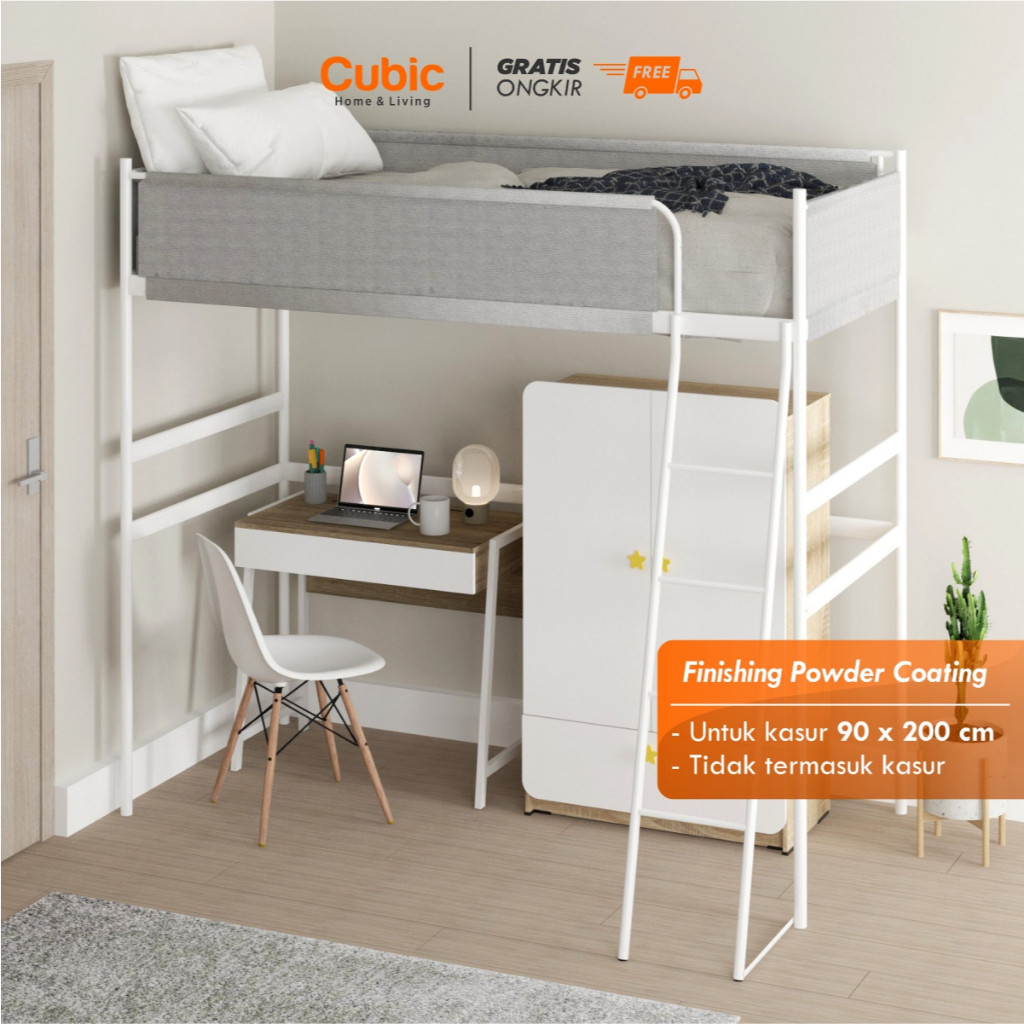Jual Cubic Ranjang Tingkat Besi Ranjang Susun Dipan Bunk Bed Luna