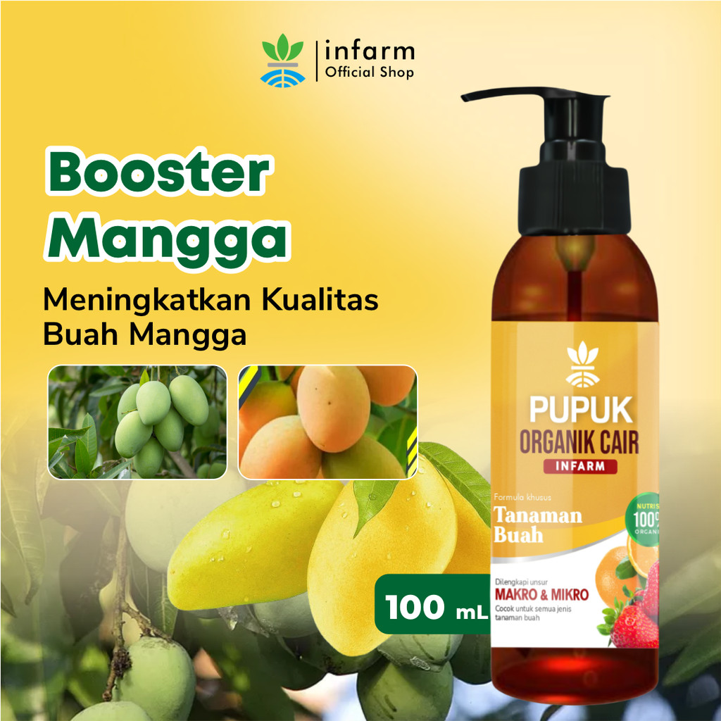 Jual INFARM - Booster Mangga Pupuk Organik Cair Tanaman Buah / Bunga 100mL POC Kompos | Shopee ...
