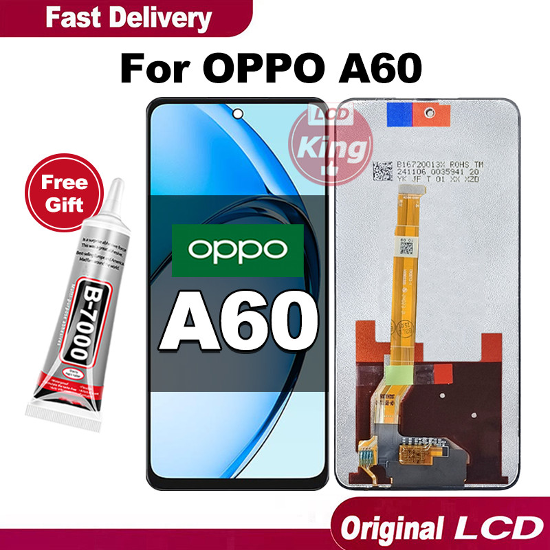 Jual LCD OPPO A60 Original COD TOUCHSCREEN Fullset Meningkatkan ...