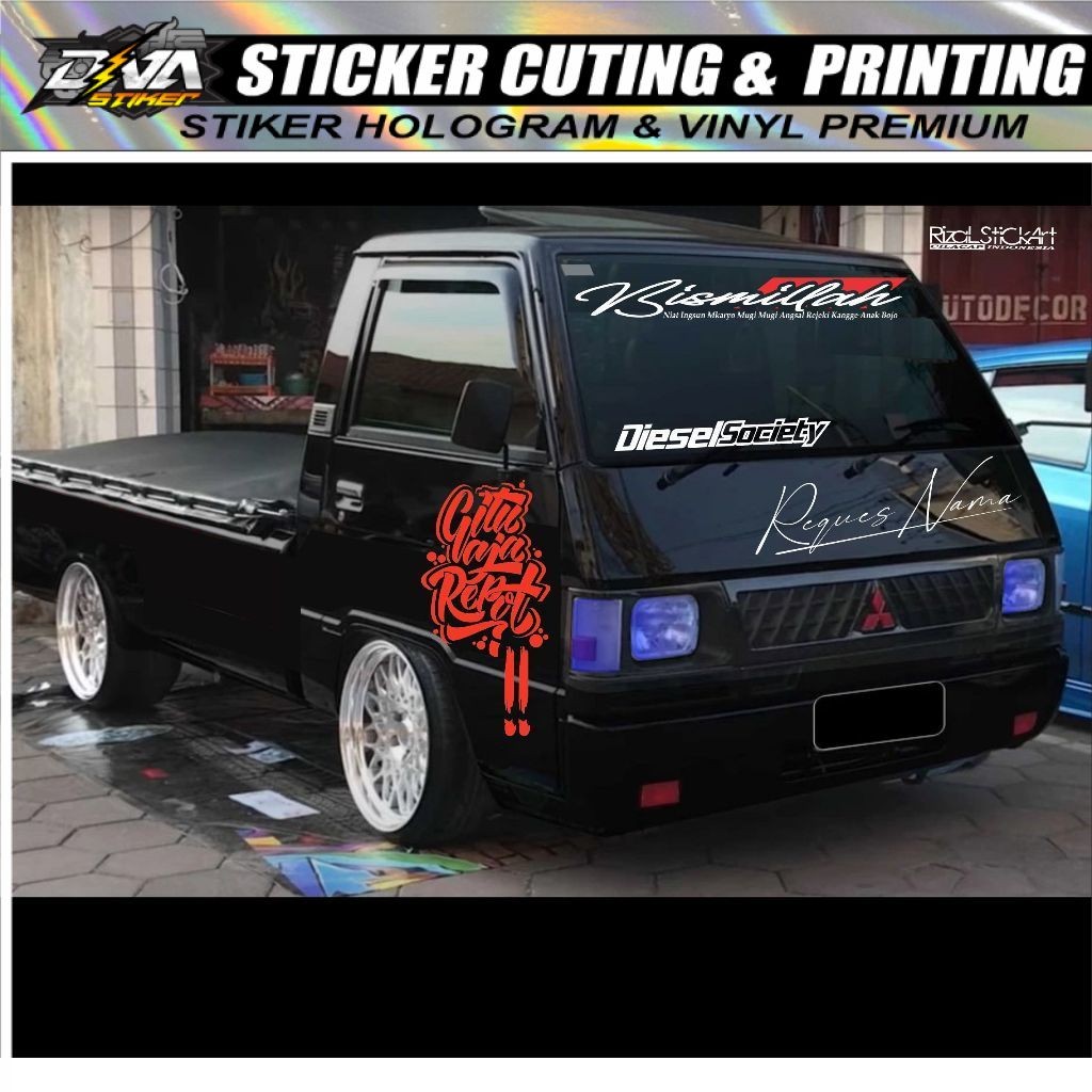 Jual stiker l300 pick up stiker l300 pick up variasi | Shopee Indonesia