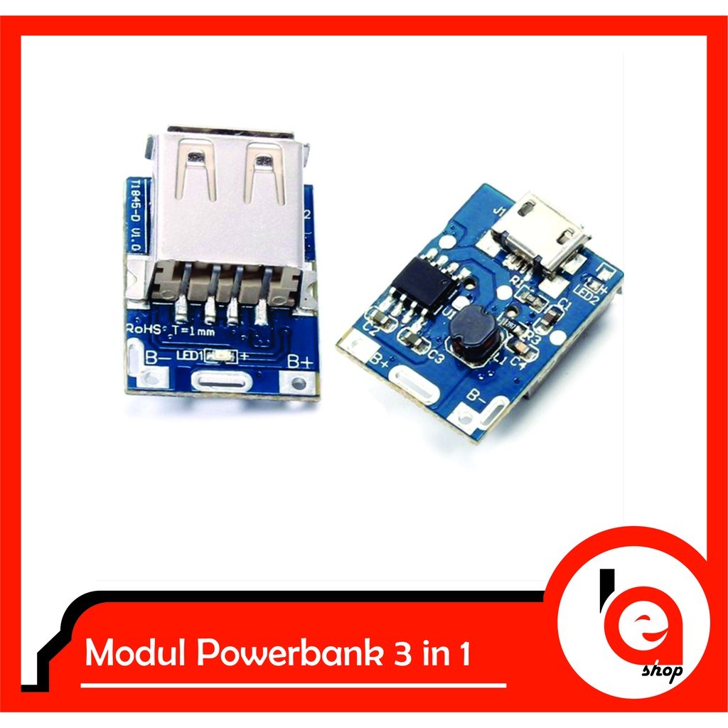 Jual Step Up Modul Powerbank 3 in 1 Charger Step Up Proteksi power Bank ...