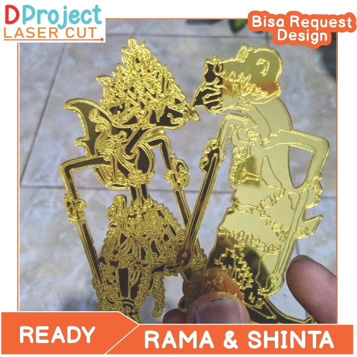 Jual Siluet Rama Sinta bahan Akrilik / ukiran hiasan mahar wayang | Shopee Indonesia